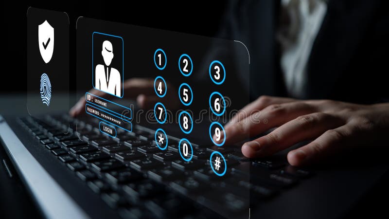 Multi Factor Authentication for Digital Security and Access Motif Stock Image - Image of code ...