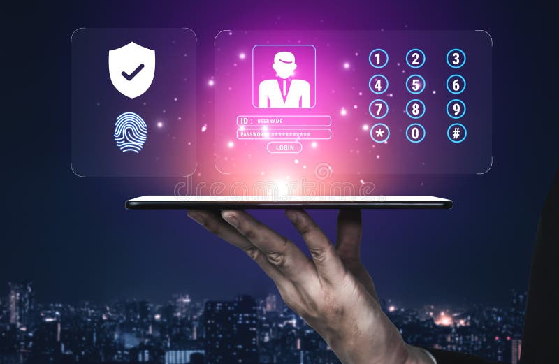Multi Factor Authentication for Digital Security and Access Motif Stock Photo - Image of ...