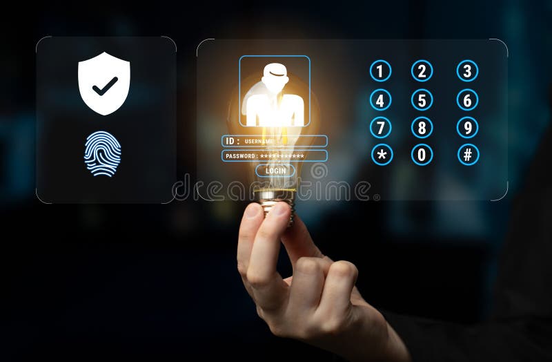 Multi Factor Authentication for Digital Security and Access Motif Stock Photo - Image of ...