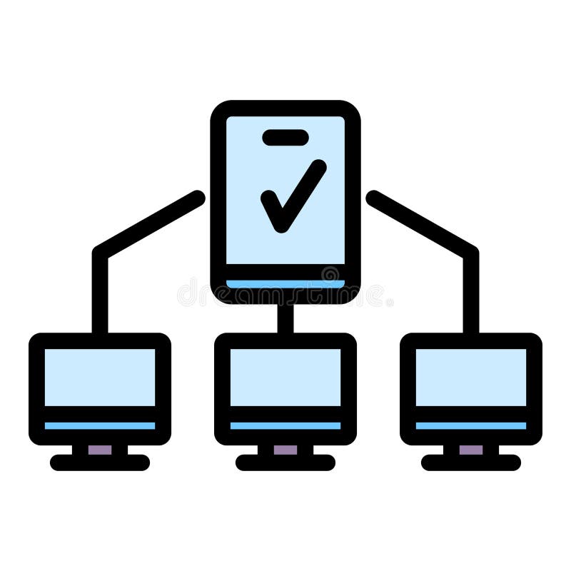 Multi Factor Authentication Icons Set Vector Flat Stock Vector