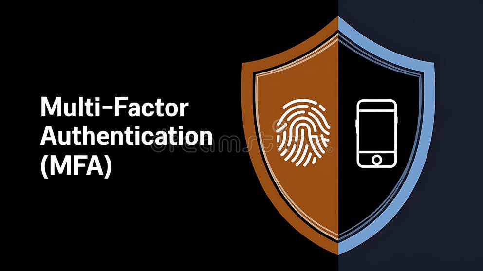 Multi-Factor Authentication (MFA) Stock Illustration - Illustration of ...