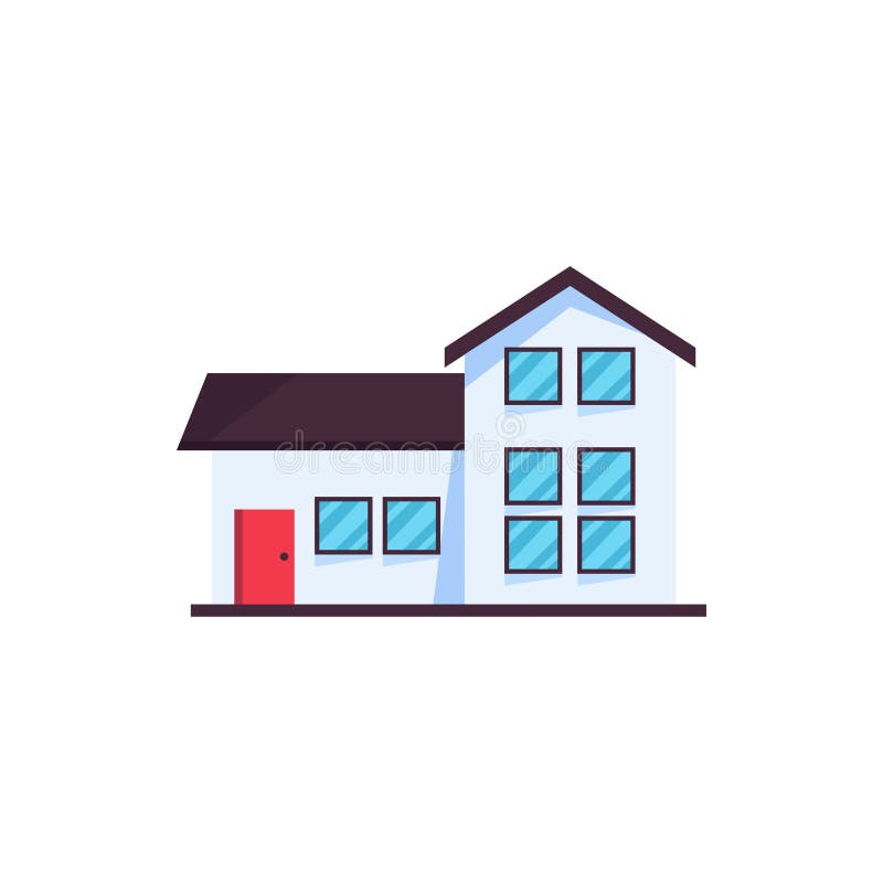 Multi Family Home Style Vector Illustration Design Stock Vector ...