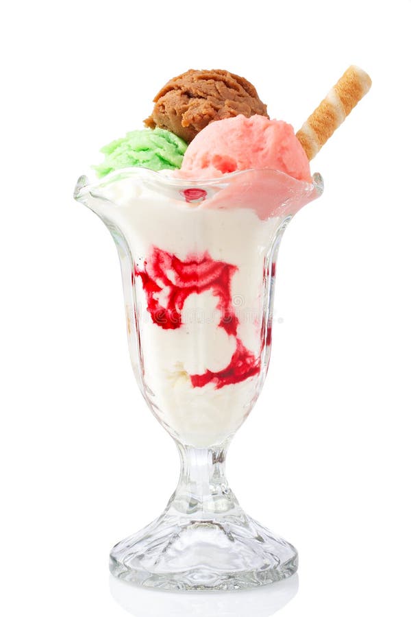 Multi Flavor Ice Cream Glass Stock Photo - Image of lick, bowl: 5746996