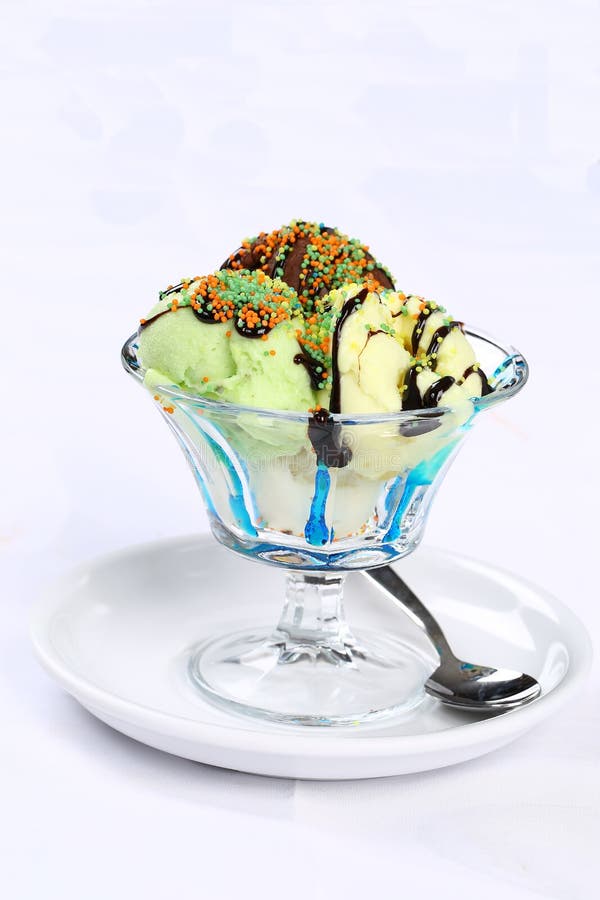 Multi Flavor Ice Cream Glass Stock Photos - Free & Royalty-Free Stock ...