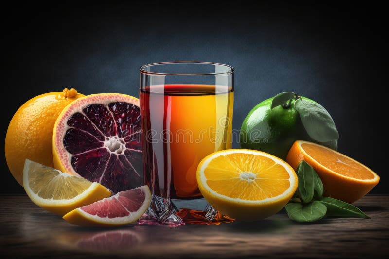 Multi Fruit Juice, Citrus Fruit Juice, and Selective Focus Stock ...