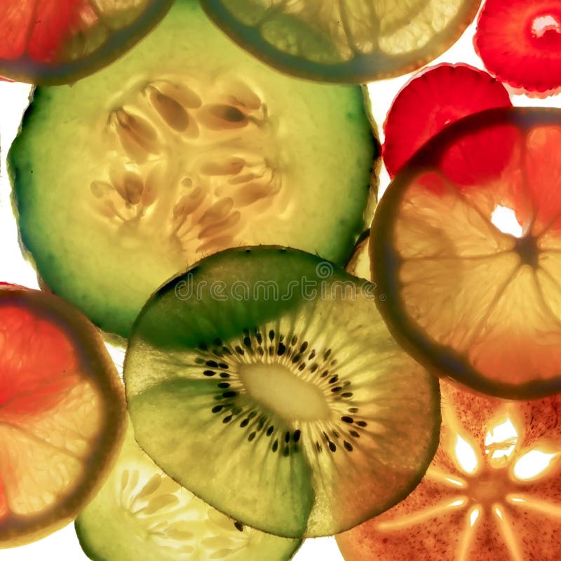 Multi fruit on lightbox stock photo. Image of multi - 160096442