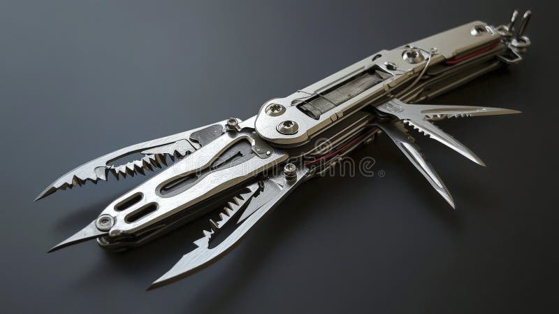 Multi-function Multitool Knife Workshop Product Showcase Modern Environment Close-up Versatile ...