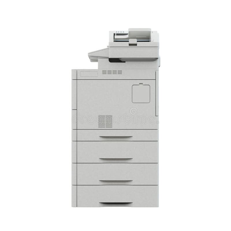 Multi-function Printer Scanner. Isolated Office Professional Technology ...