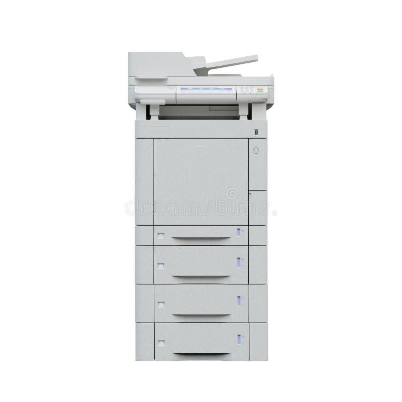 Multi-function Printer Scanner. Isolated Office Professional Technology ...