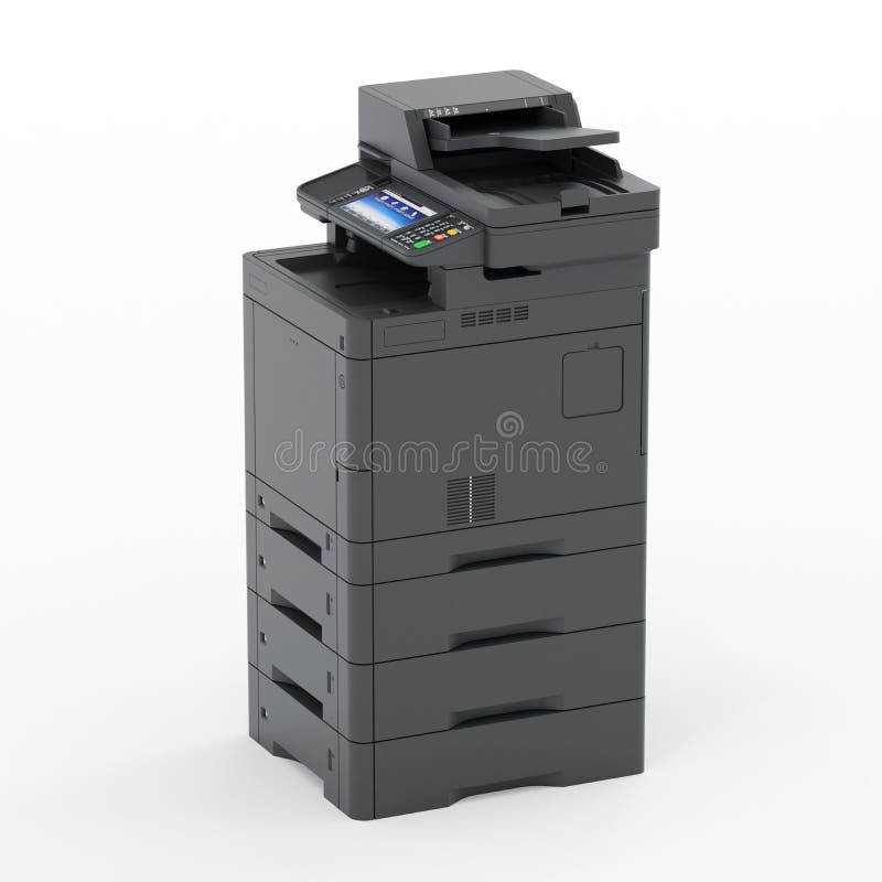 Multi-function Printer Scanner. Isolated Office Professional Technology ...
