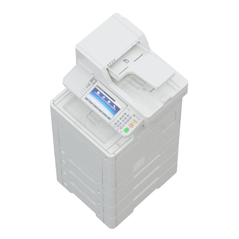 Multi-function Printer Scanner. Isolated Office Professional Technology ...