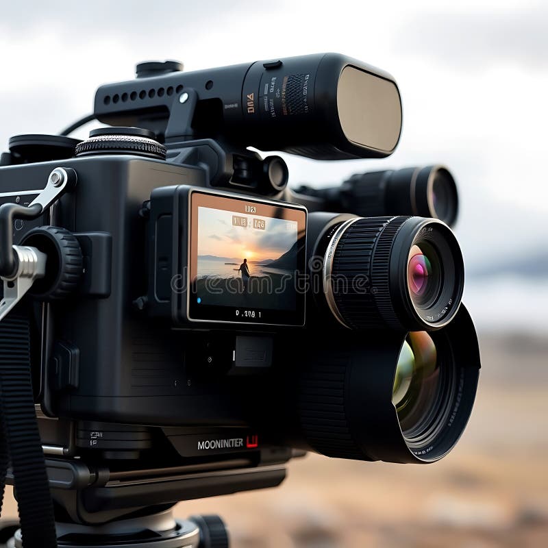 A Multi Functional Camera with Various Lenses Attached Capturing ...