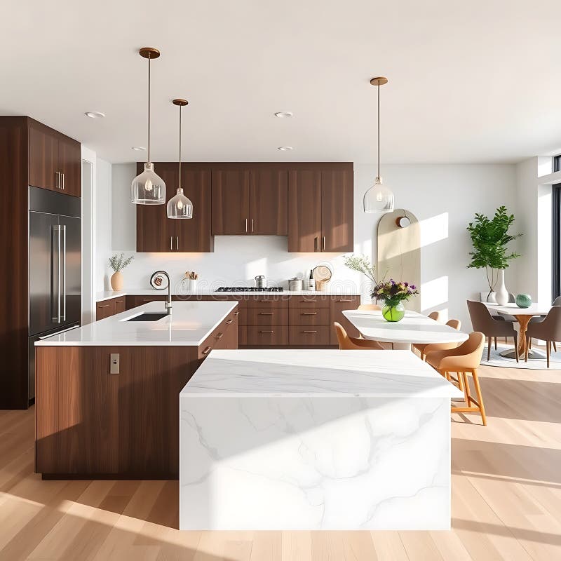 A Multi Functional Kitchen Island with a Built in Dining Table White ...