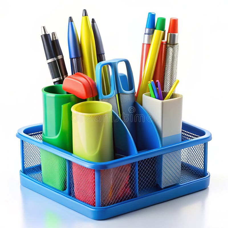 Plastic Desktop Organizer Stock Illustrations – 313 Plastic Desktop ...