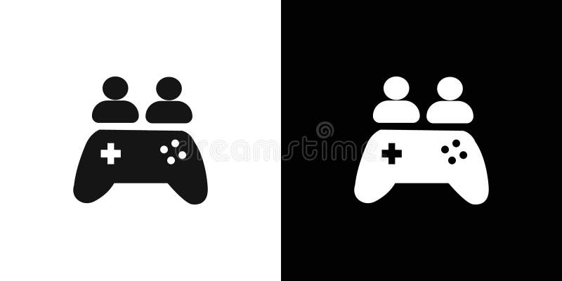 Multi Game Player Icon Flat Line Illustration Stock Vector ...