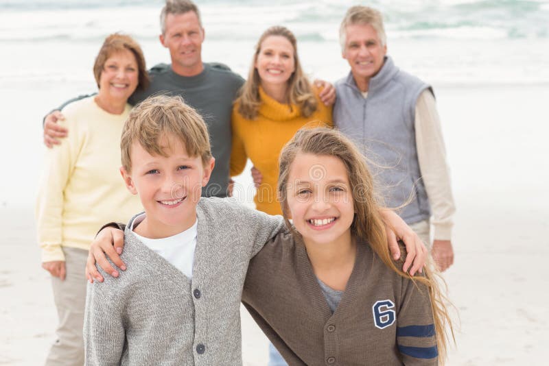 Multi Generation Family All Together Stock Photo - Image of ...
