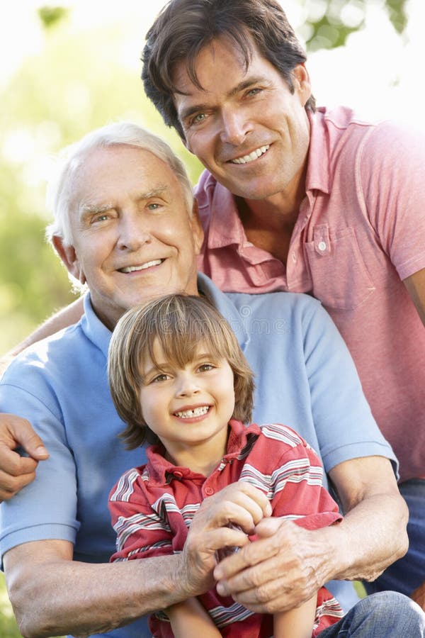 Multi-generation Family Outdoors Stock Photo - Image of country ...