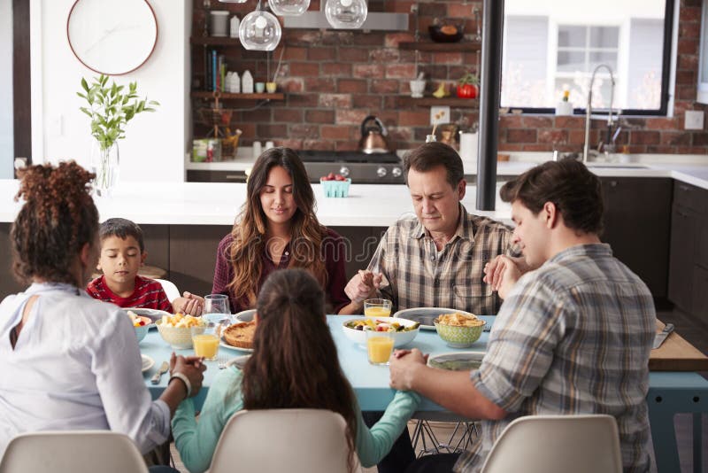 People Around Table Praying Stock Photos - Free & Royalty-Free Stock ...