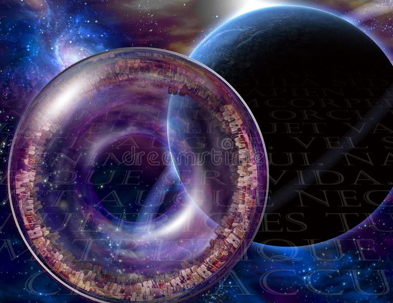 Multi Generational Interstellar Ship Stock Illustration - Illustration ...