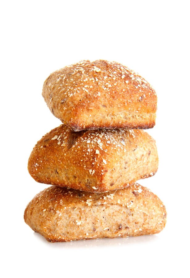 Multi-grain artisan rolls stock image. Image of horizontal - 24376375