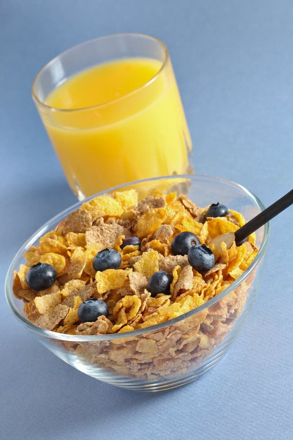 Multi Grain Cereal with Blueberry 2 Stock Image - Image of nutrition ...