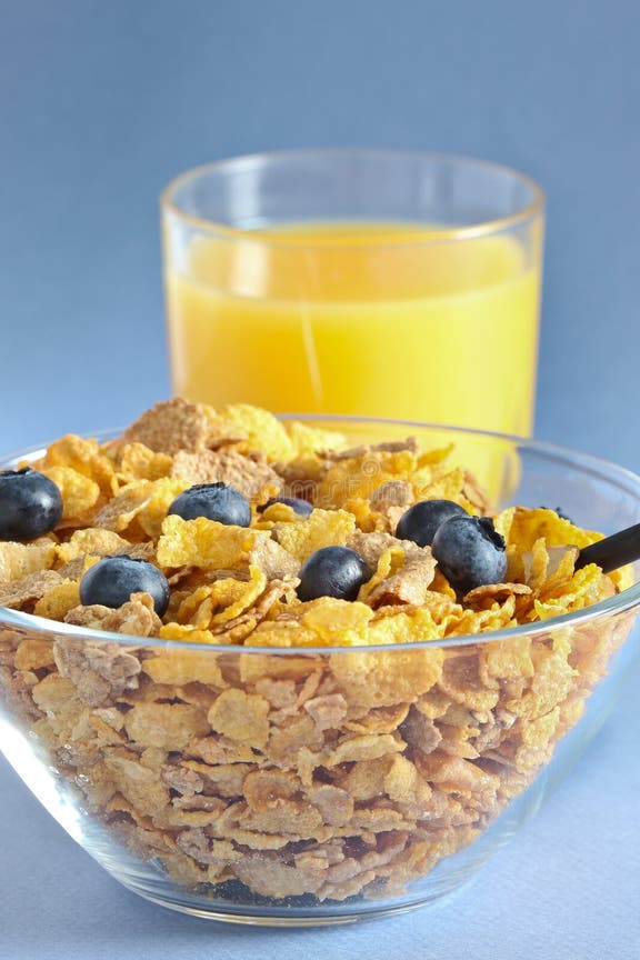 Multi Grain Cereal with Blueberry 3 Stock Image - Image of nutritious ...