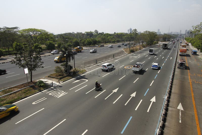Multi Lane Concrete Highway in the Philippines Editorial Photography ...
