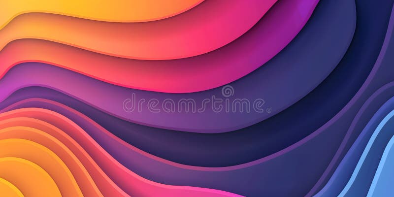 Multi-layer Multi-colored Waves of Three-dimensional Layers of Paper ...