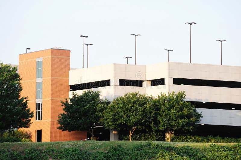 Multi-layer Parking Lot Building Exterior Stock Photo - Image of ...