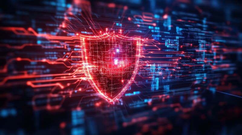 MultiLayer Security System for Threat Detection Stock Illustration ...