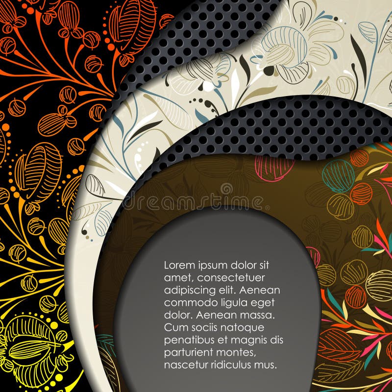 Multi Layered Abstract Background Stock Vector - Illustration of leaf ...