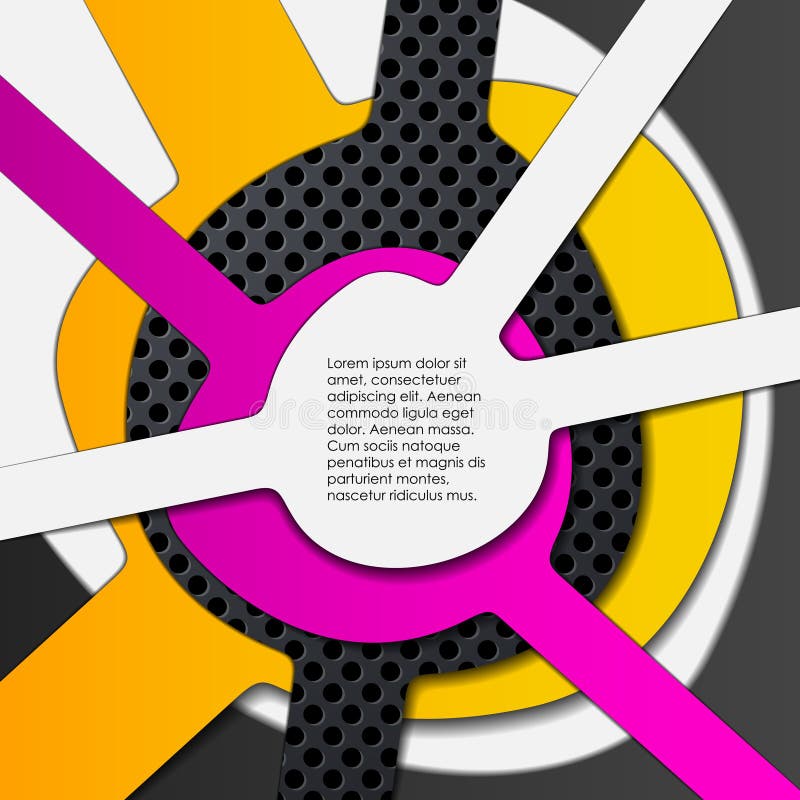 Multi Layered Abstract Background Stock Vector - Illustration of shadow ...