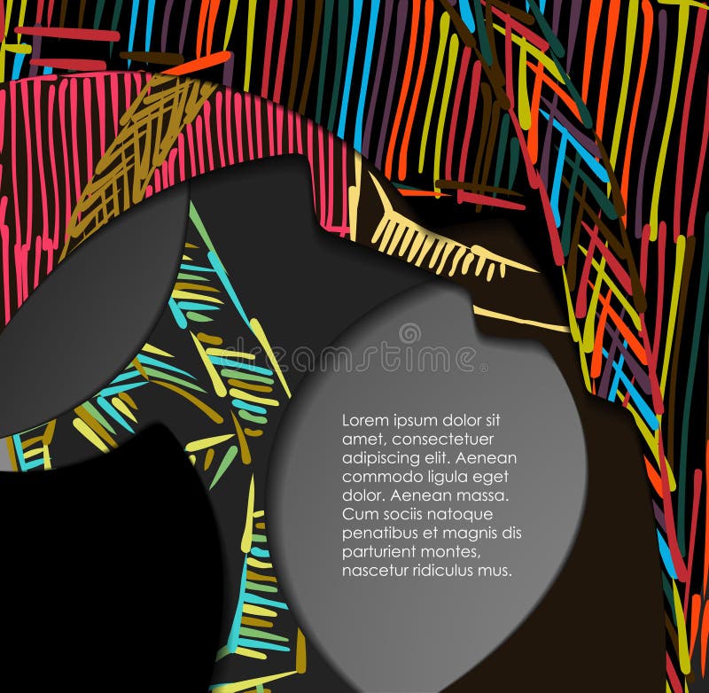 Multi Layered Abstract Background Stock Vector - Illustration of ...