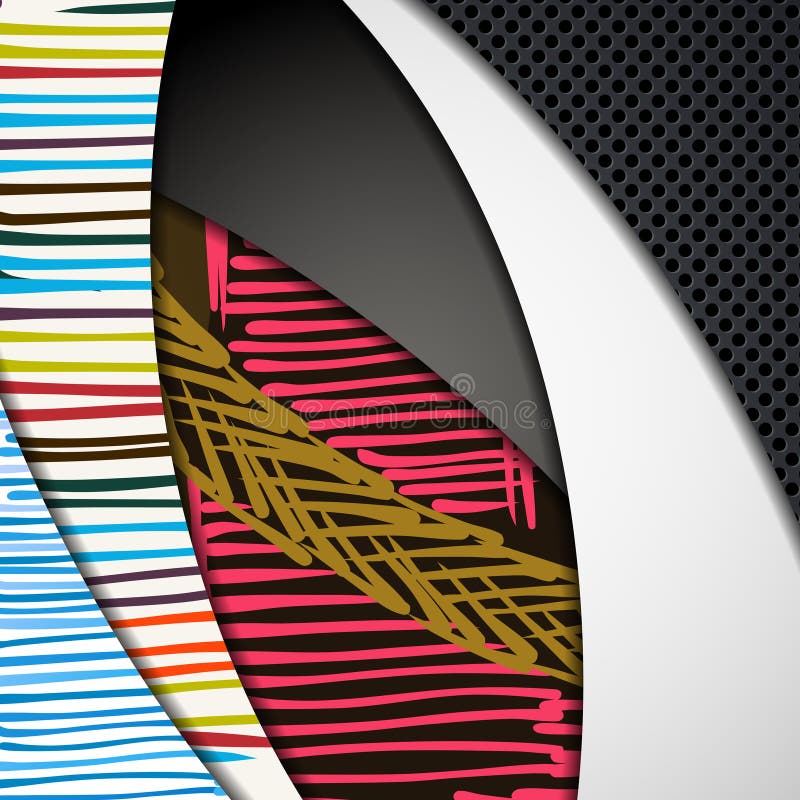 Multi Layered Abstract Background Stock Vector - Illustration of flyer ...