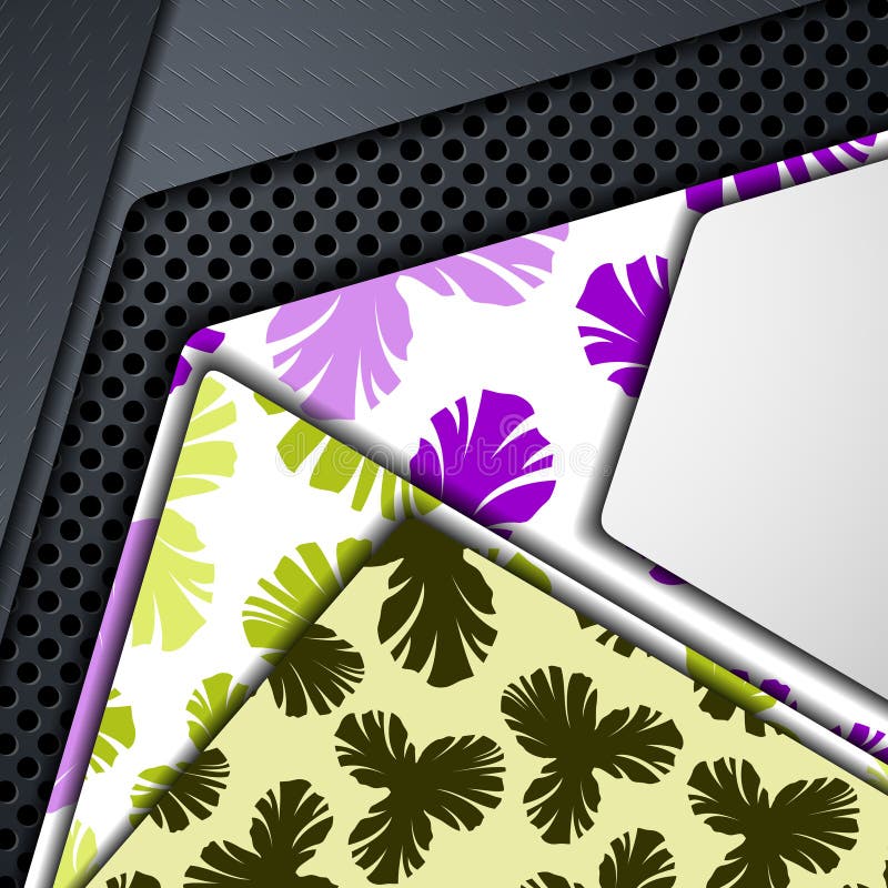 Multi Layered Abstract Background Stock Vector - Illustration of leaf ...