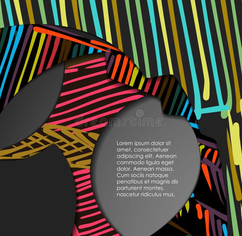 Multi Layered Abstract Background Stock Vector - Illustration of leaf ...