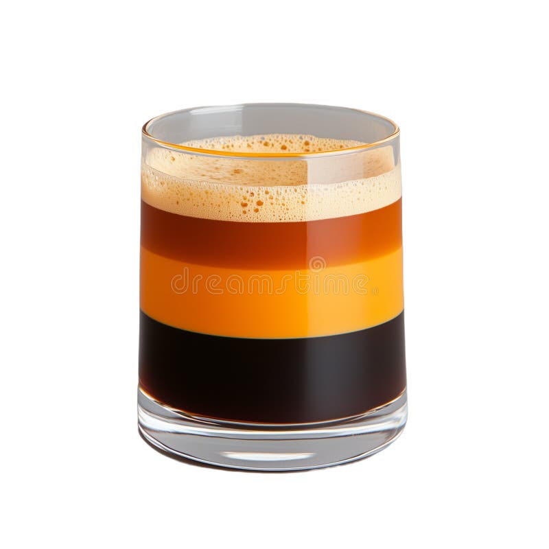Multi Layered Coffee Clear Glass Transparent Background Stock Photos ...