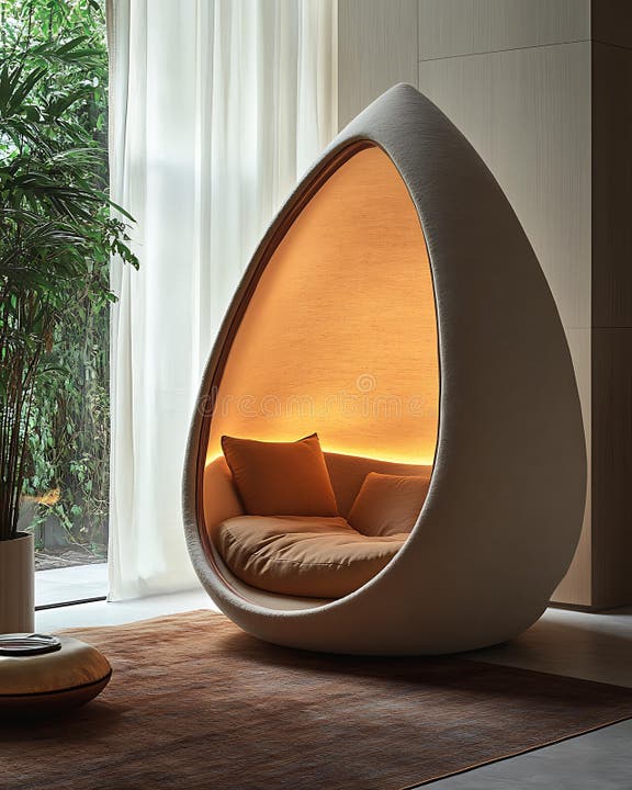 Multi-layered Silence Pod with Sound-absorbing Architecture, Grounded ...