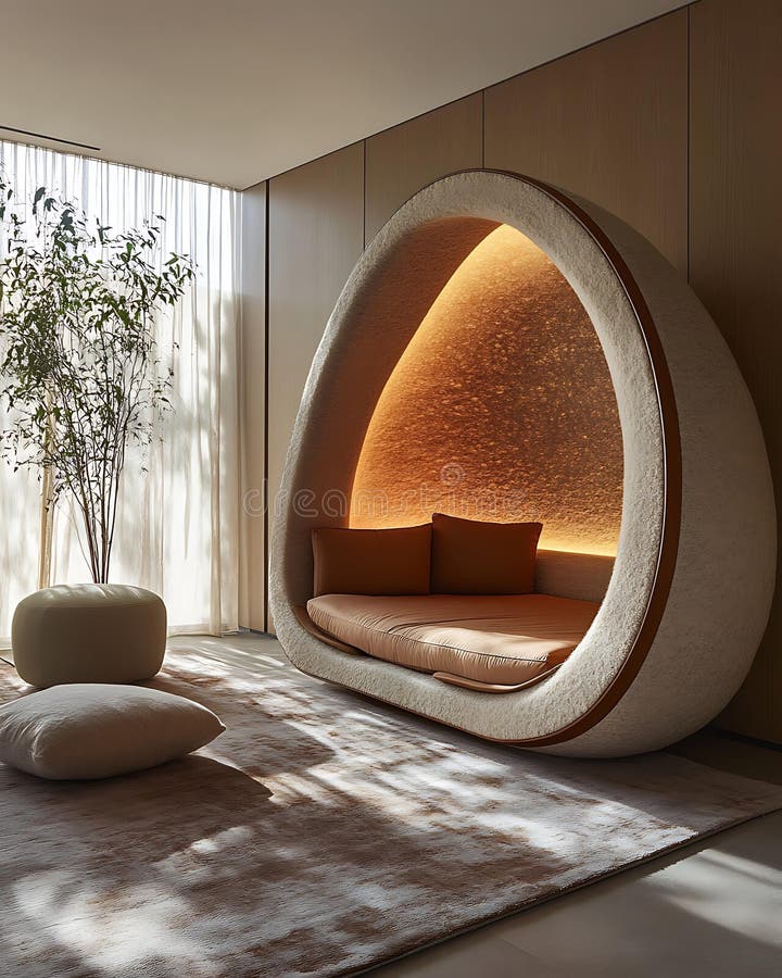 Multi-layered Silence Pod with Sound-absorbing Architecture, Grounded ...