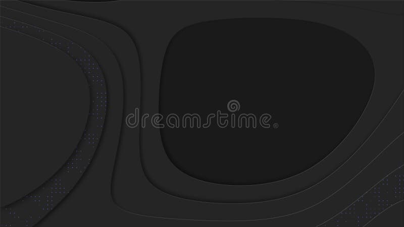 Multi Layered Technology Background. Abstract Rounded Shapes. Corporate ...