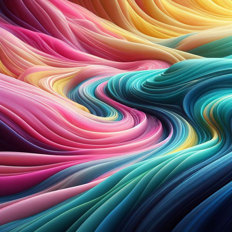 Multi Layers Color Texture 3D Abstract Layers in Gradient Background ...