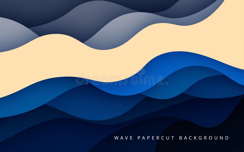 Multi Layers Gray Blue Texture 3D Papercut Layers in Gradient Vector ...
