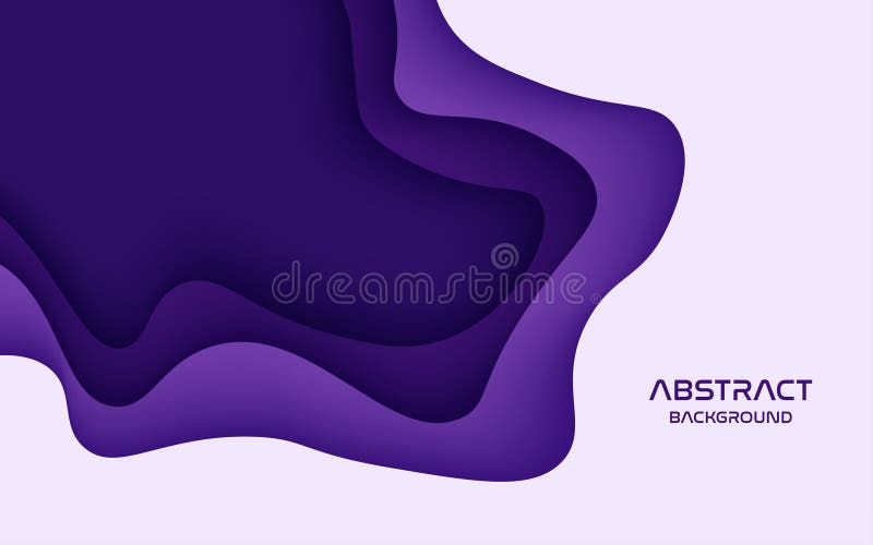 Multi Layers Purple Texture 3D Papercut Layers in Gradient Vector ...