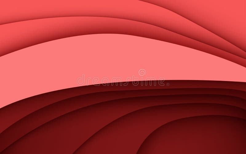 Multi Layers Red Texture 3D Papercut Layers in Gradient Vector Banner ...