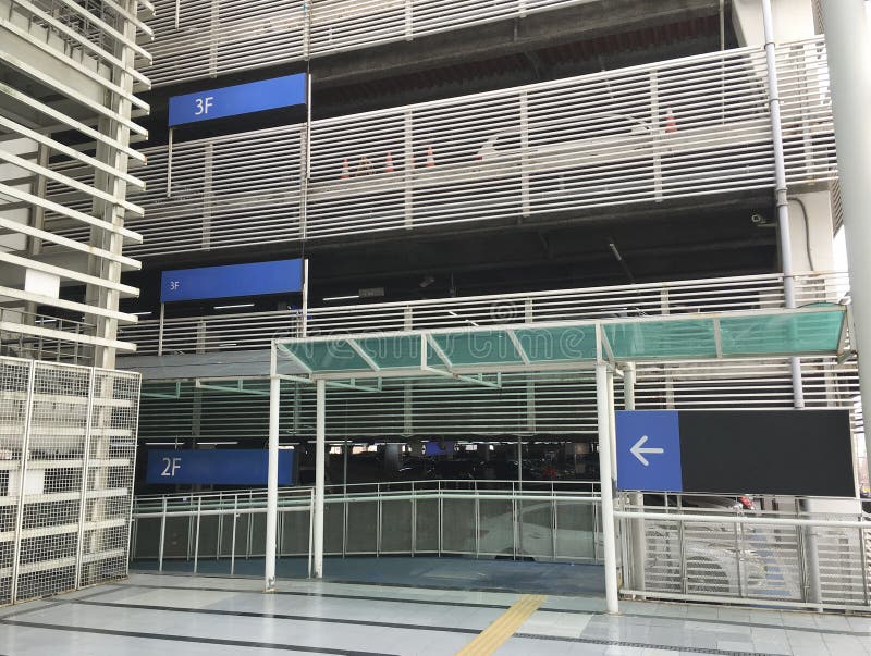 A multi level car park stock image. Image of direction - 93137321