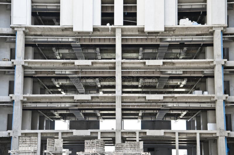 Multi-level Commercial High-rise Building Stock Photo - Image of crane ...