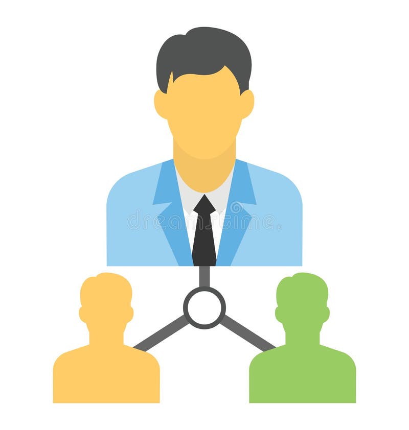 Multi-level Marketing Isolated Vector Icon that Can Be Easily Modified ...