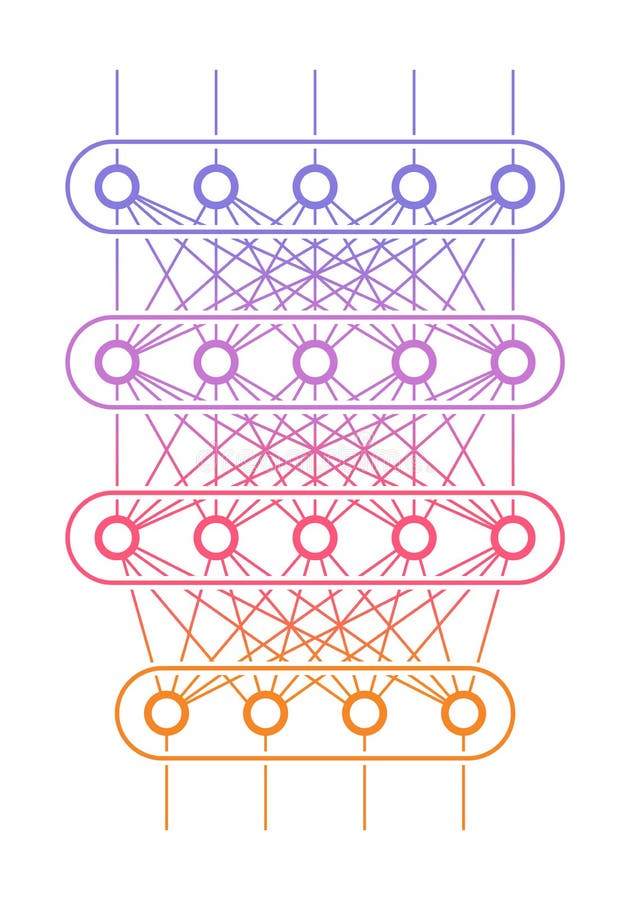 Neural Network. Artificial Intelligence Concept. Computer Neuron Net ...