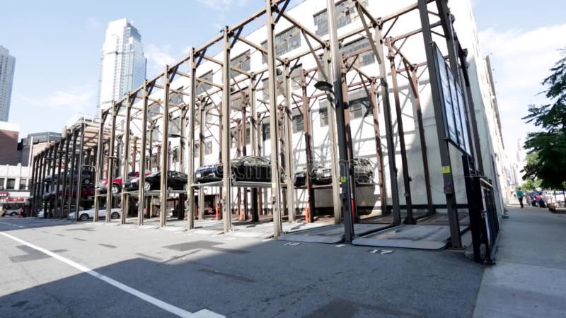 Multi-level Highway Structure Interchange and Moving Car Time-lapse ...