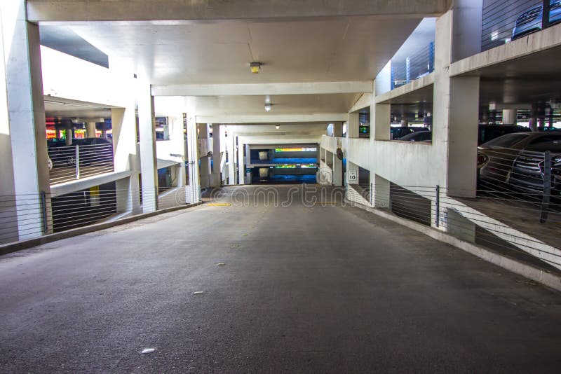 Multi-level Parking Building Stock Photo - Image of transportation ...